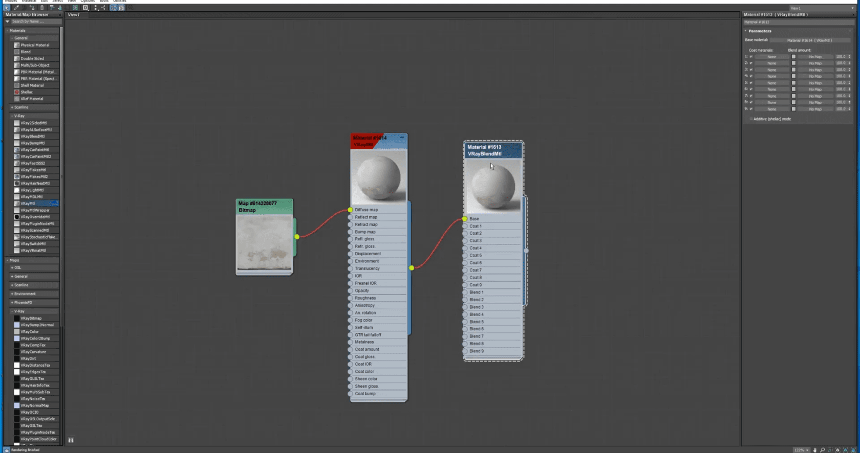 متریال دیوار فرسوده آموزش ساخت متریال دیوار فرسوده با Vray Blend Mtl