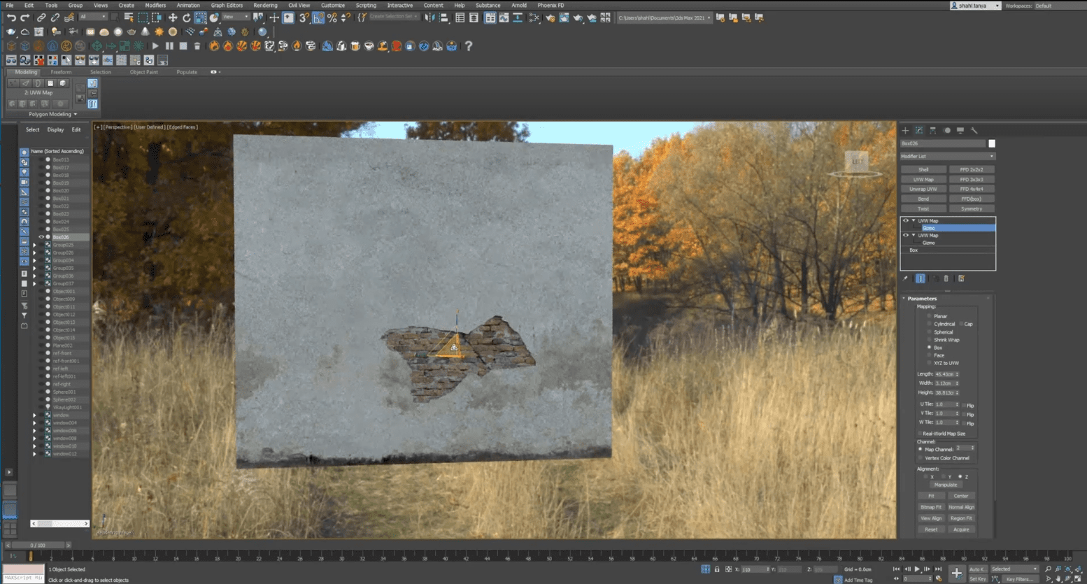 متریال دیوار فرسوده آموزش ساخت متریال دیوار فرسوده با Vray Blend Mtl